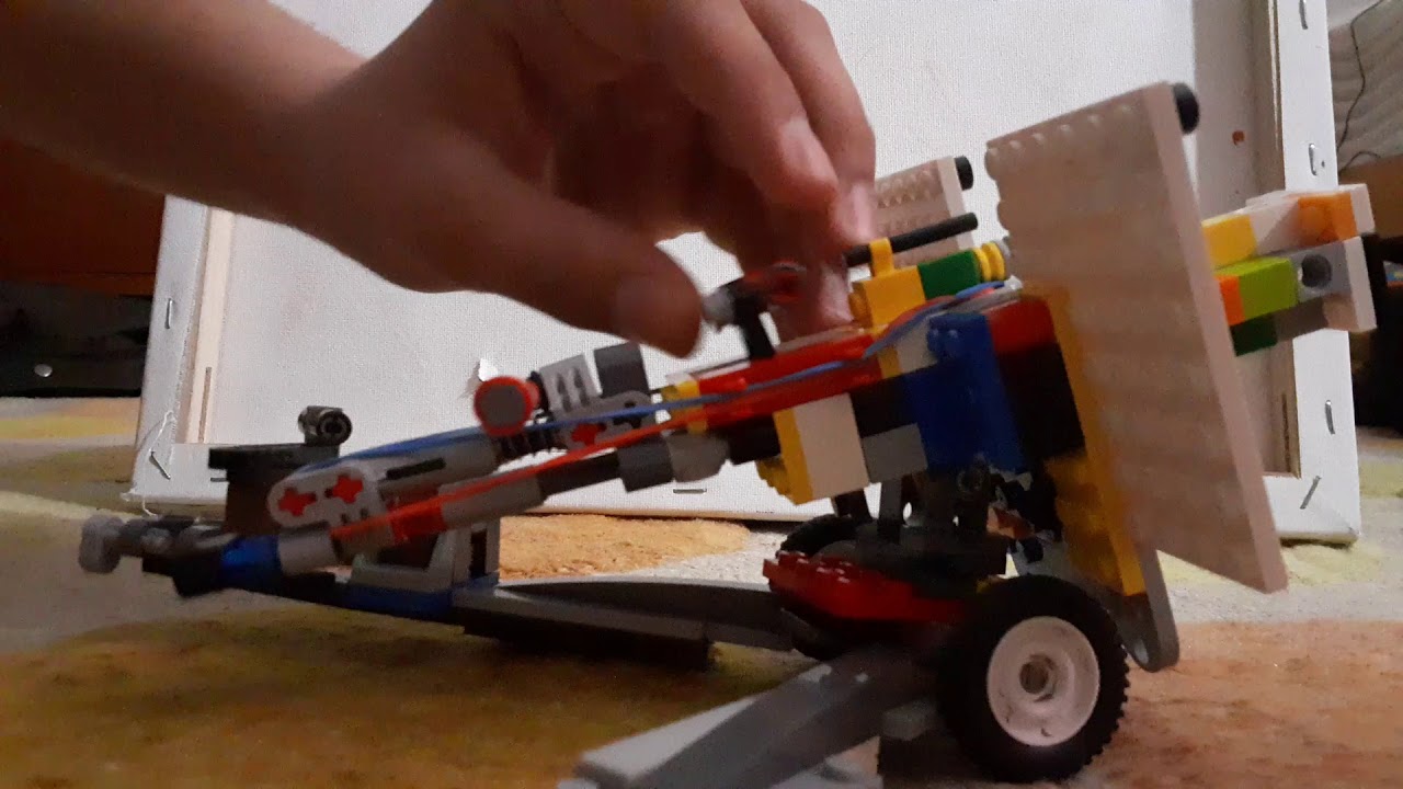 Working lego field gun - YouTube