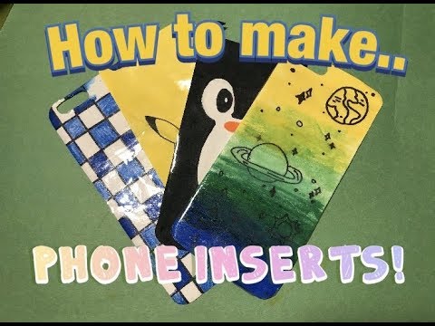 How to make PHONE CASE INSERTS! - YouTube
