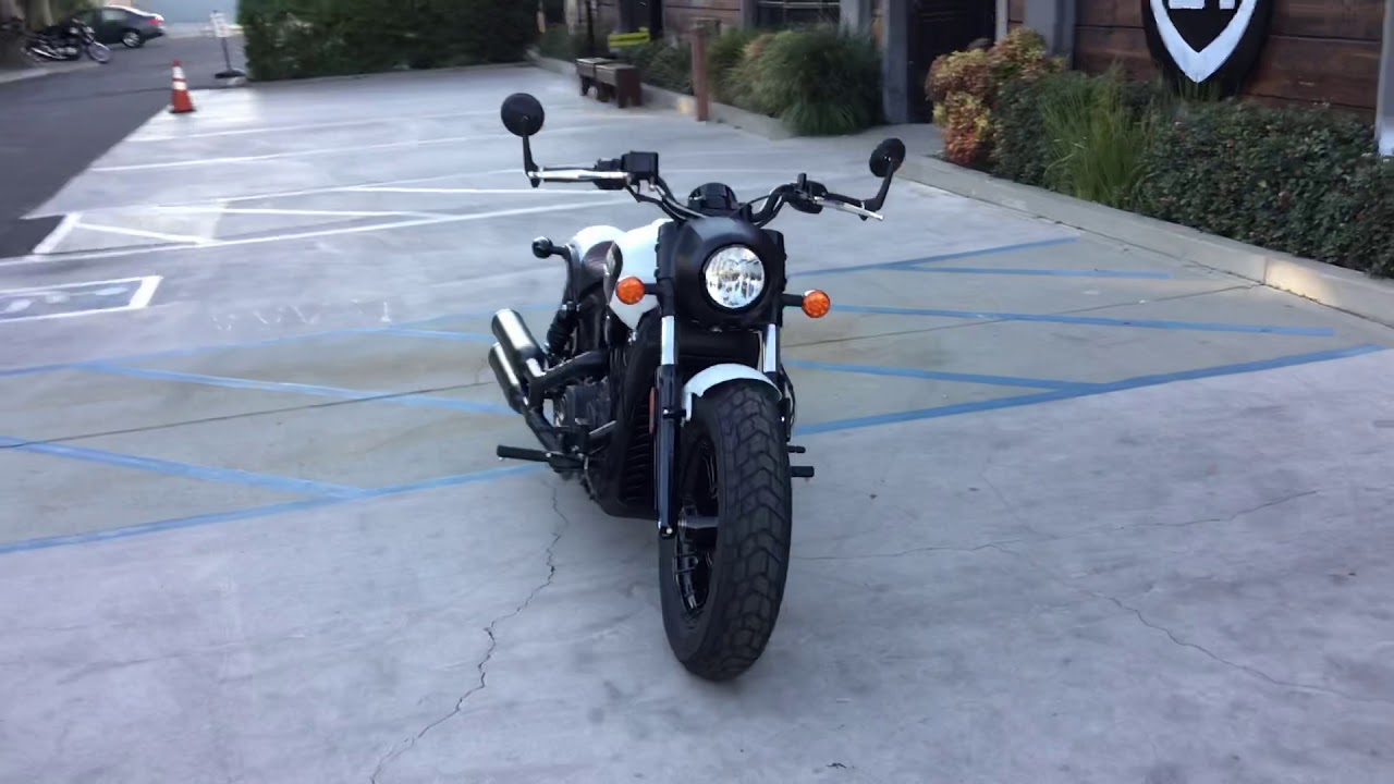2021 Indian Motorcycle Scout Bobber in White Smoke for Sale in Orange ...