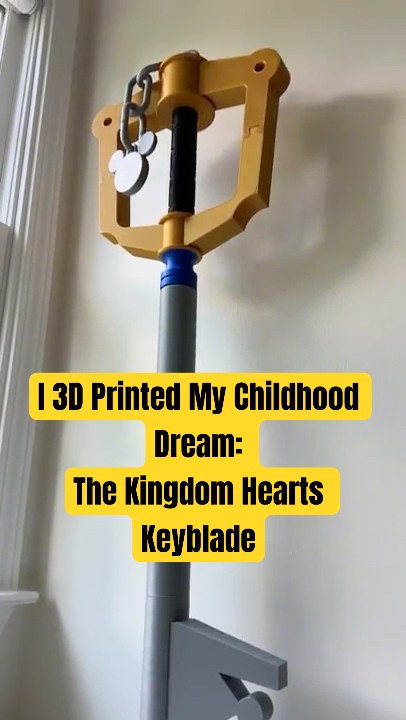 I Made My Own Kingdom Hearts Keyblade with a 3D Printer #KingdomHearts ...
