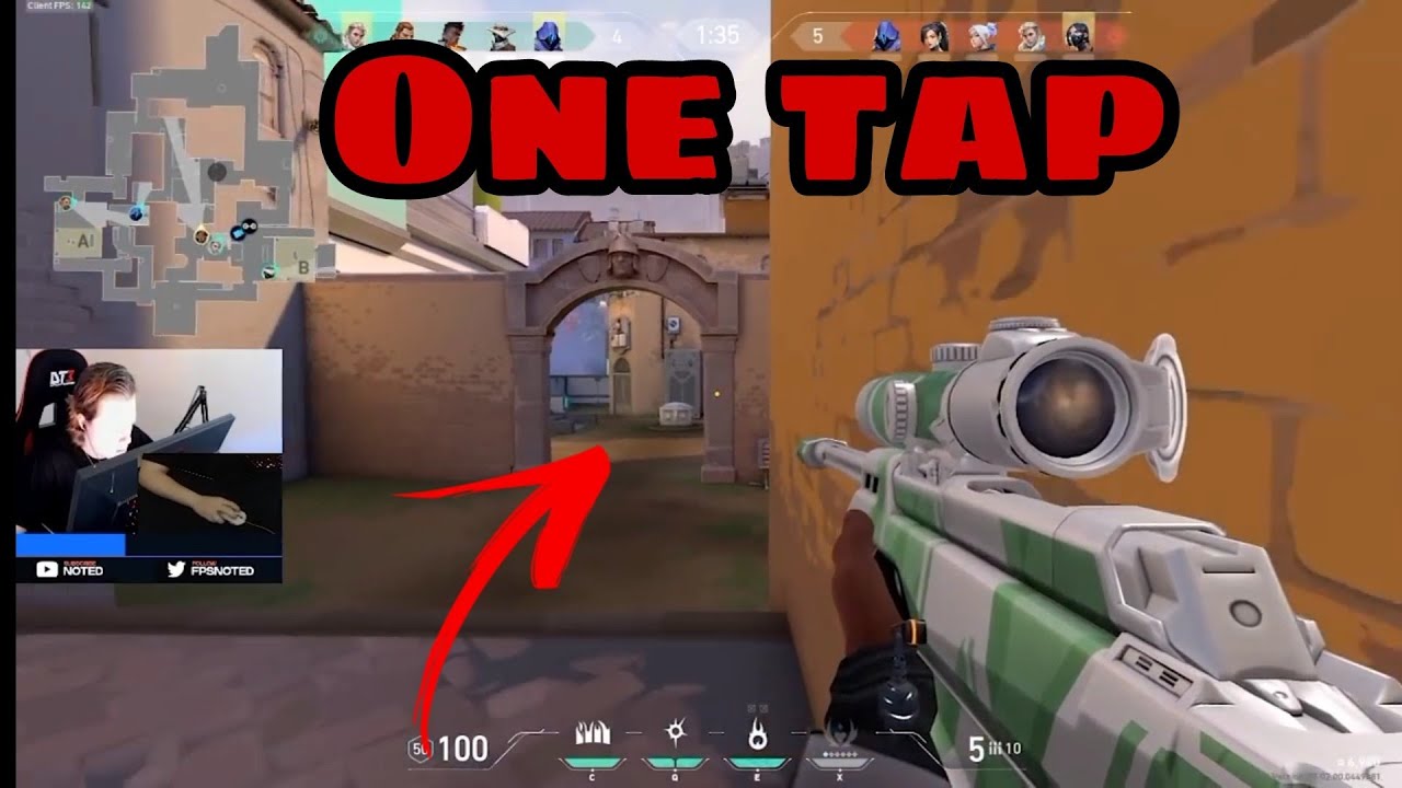 The Perfect Crosshair For one tap (Valorant Gameplay) - YouTube