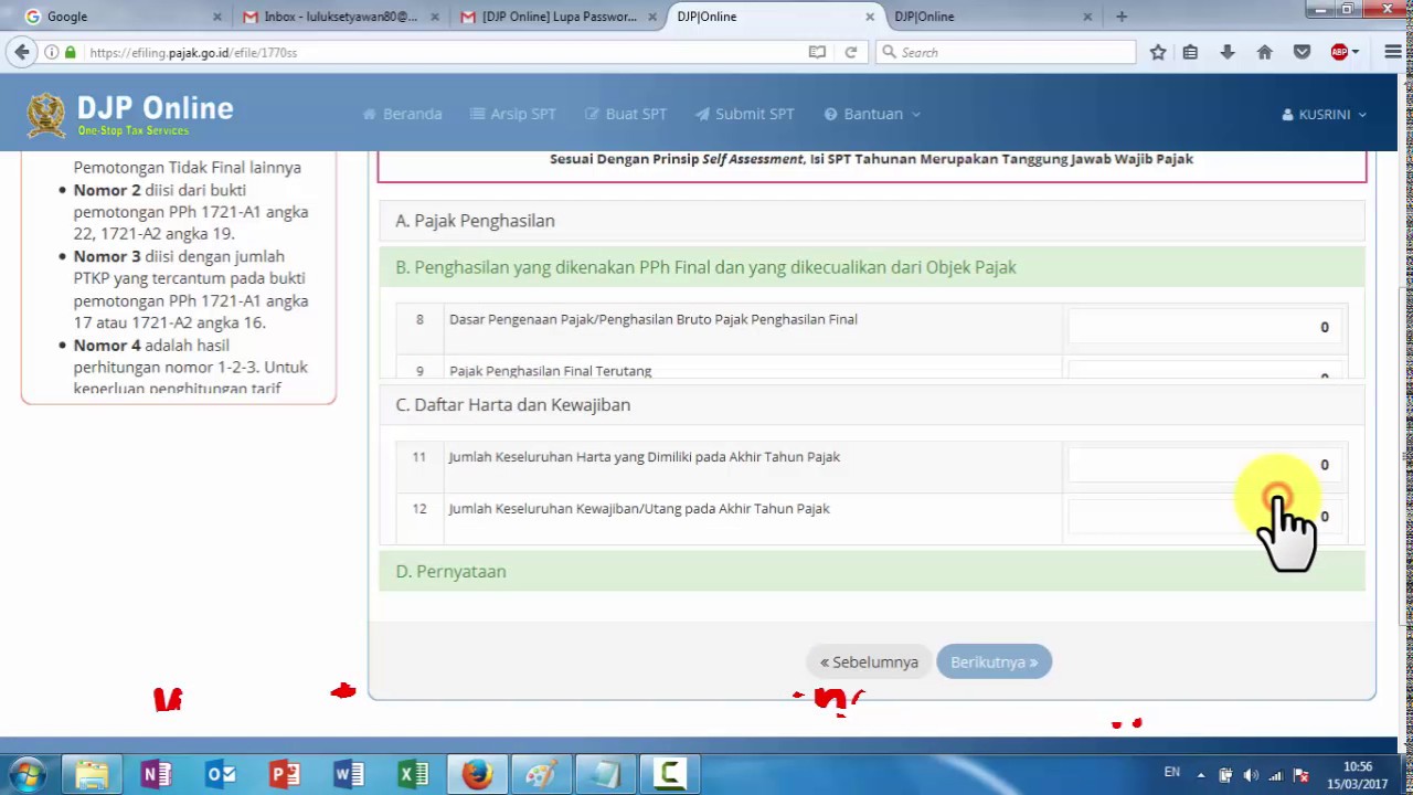 Cara Membayar Pajak Melalui DJPOnline Pajak Online SPT Tahunan Formulir ...