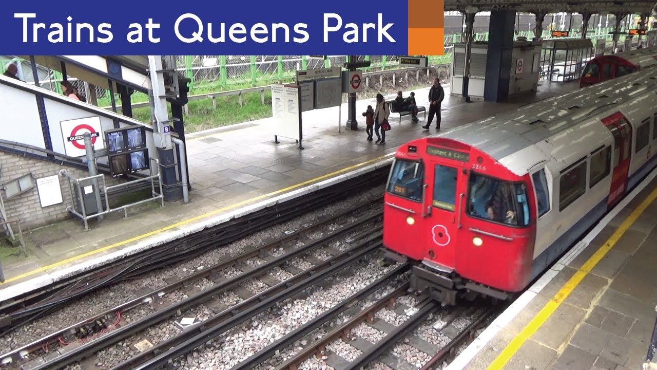 London Overground and Bakerloo line trains at Queens Park - YouTube