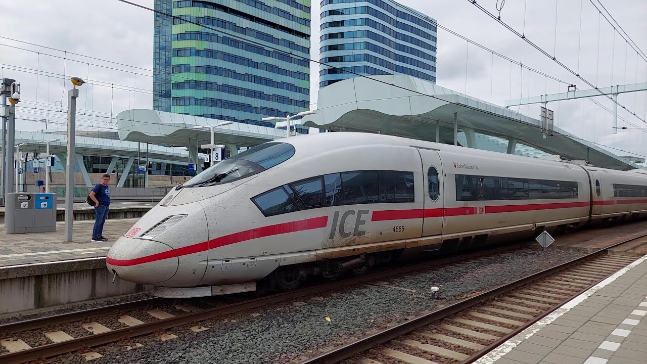 DB ICE 3M ''Schwäbisch Hall'' departing Arnhem Centraal as ICE 123 for ...
