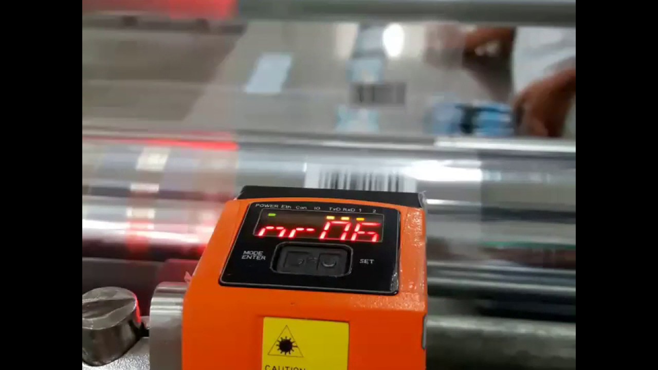 IFM Barcode Scanner. - YouTube