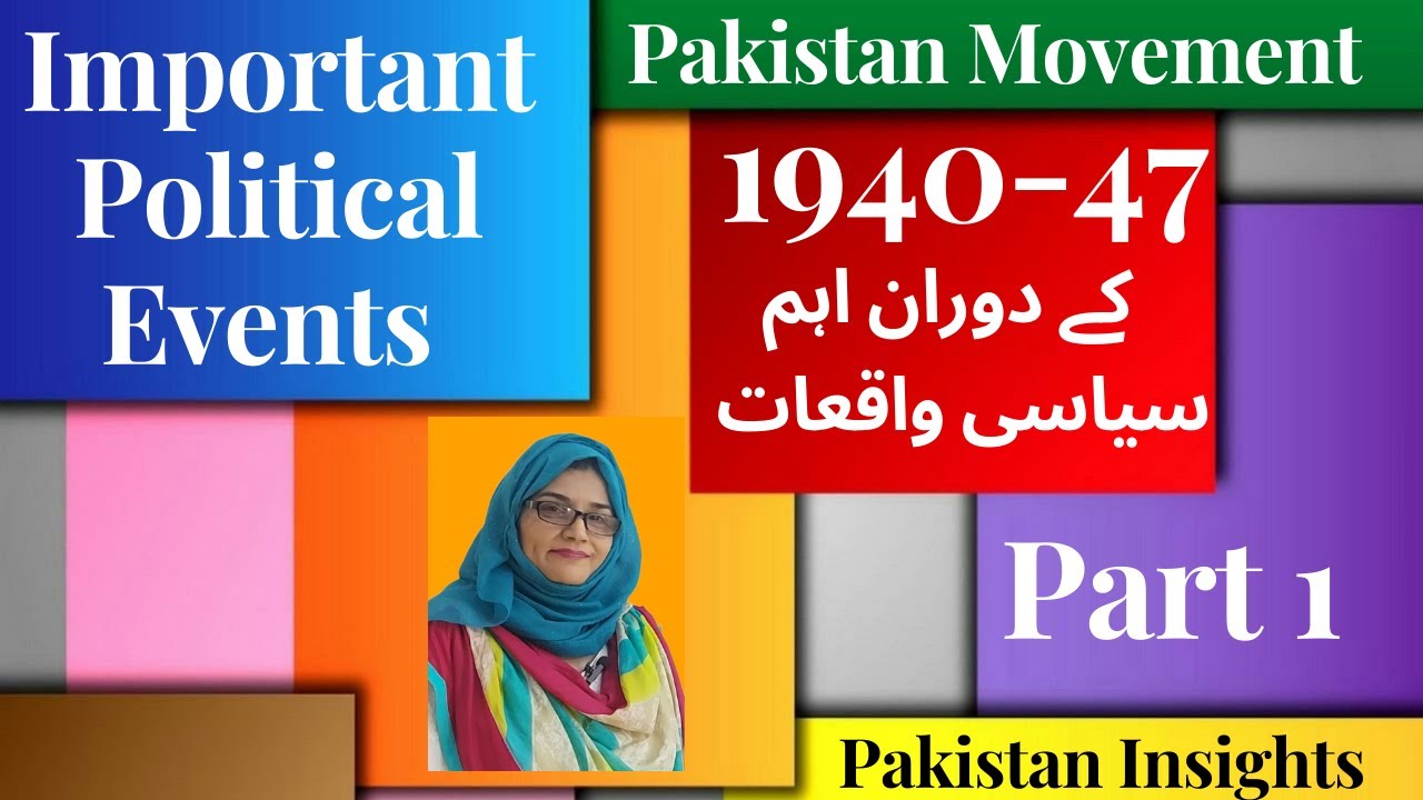 Pakistan Movement 1940 to 1947 | Story of Pakistan | All important ...