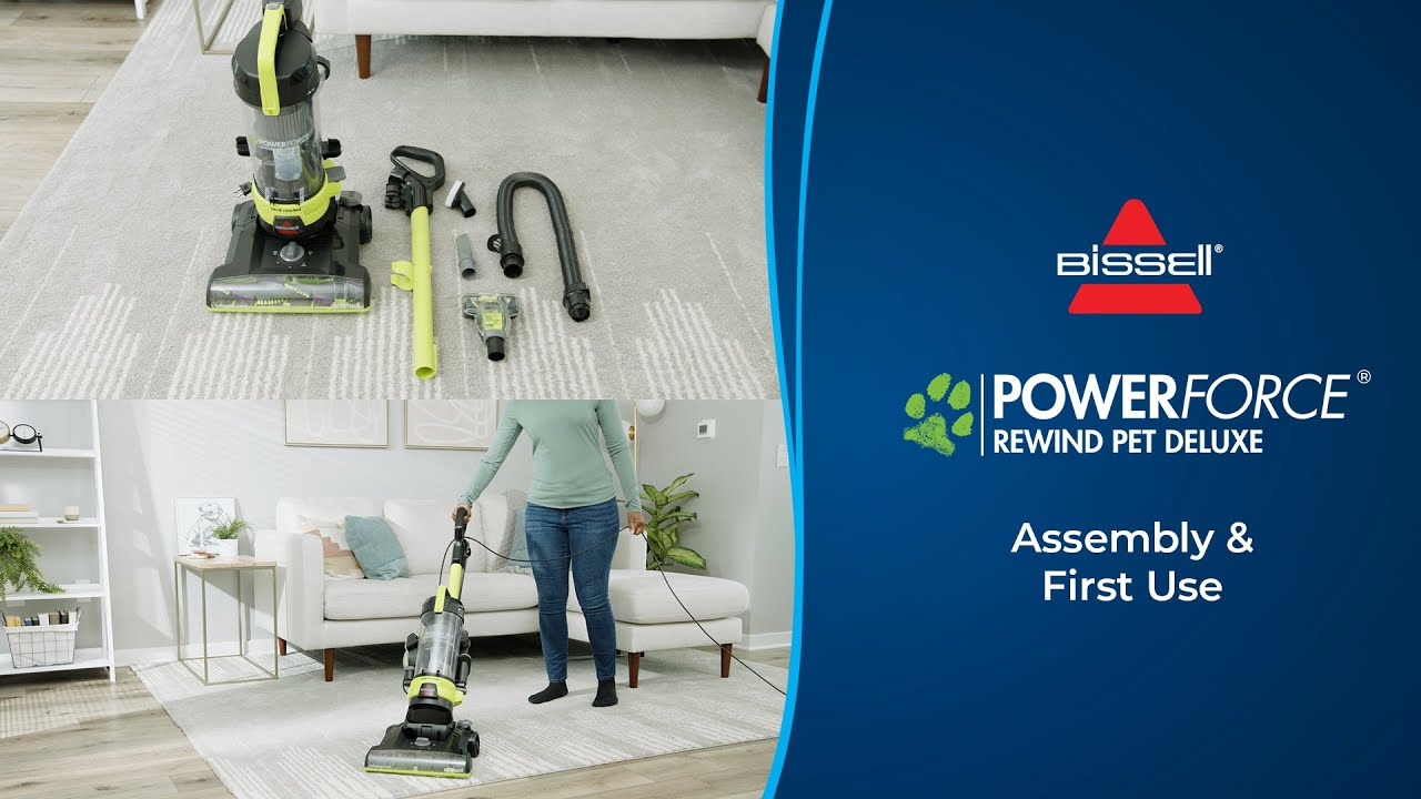 Assembly & How to use | PowerForce® Rewind Pet Deluxe Upright Vacuum ...