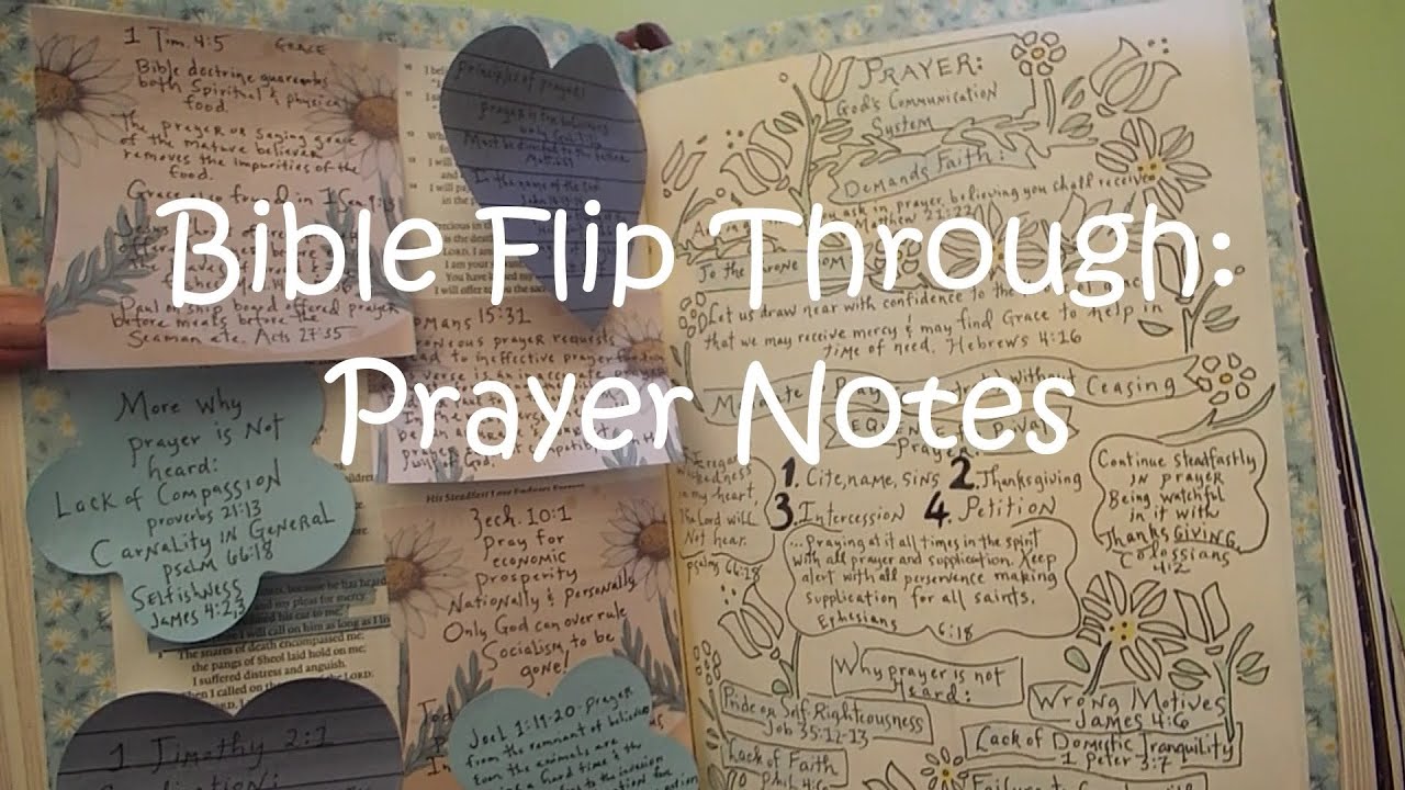 Bible Flip Through: How To Start A Page On Prayer In Your Interleaved ...