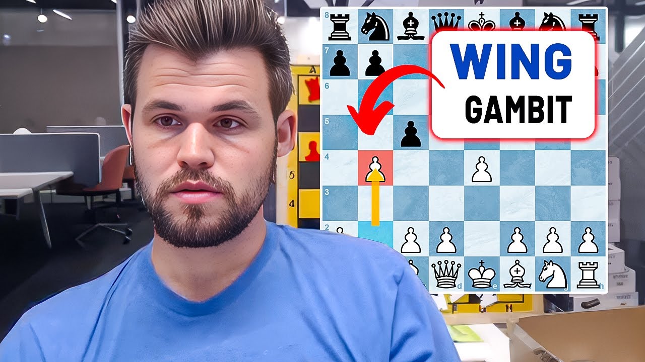 Magnus Carlsen Plays the Wing Gambit Against the Sicilian Defense - YouTube