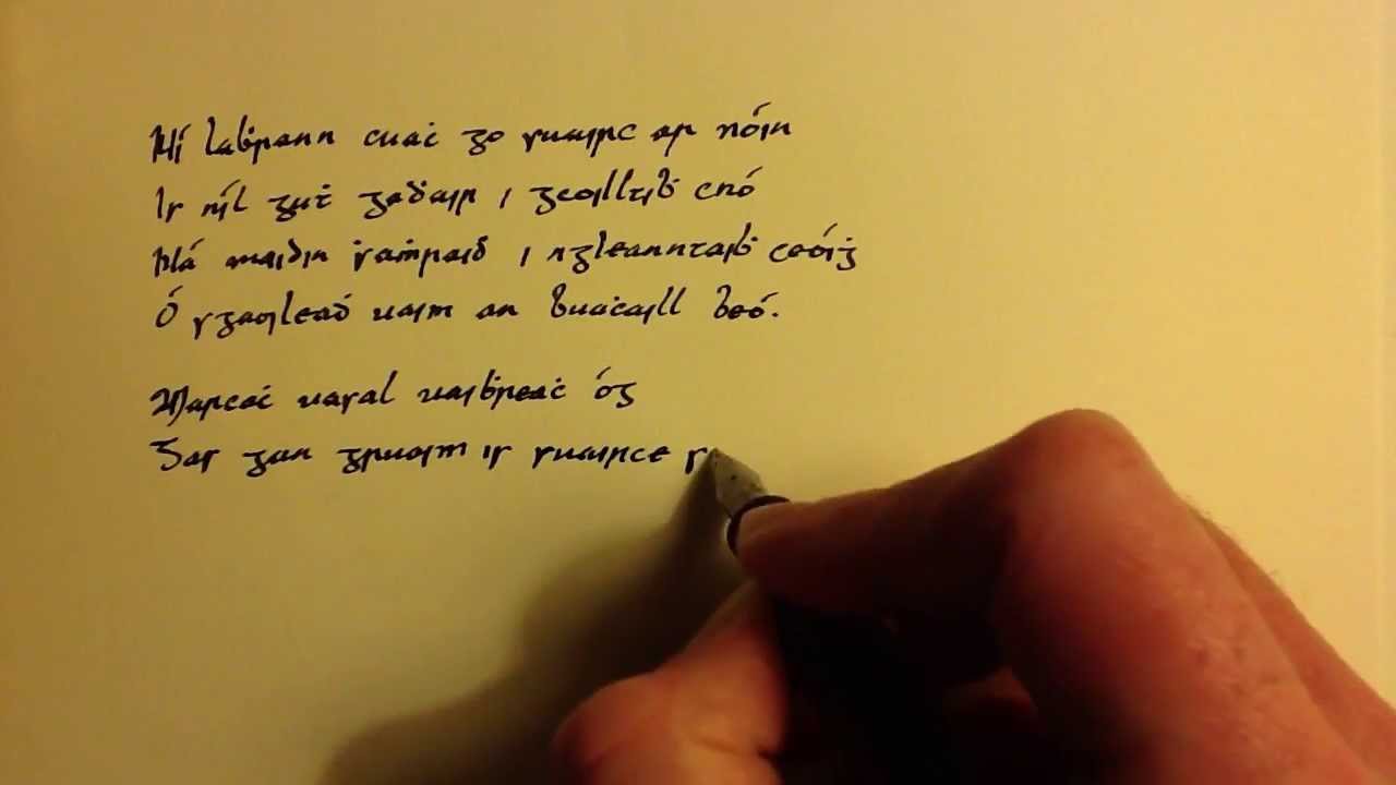 Irish Script - Mo Ghile Mear (2) - YouTube
