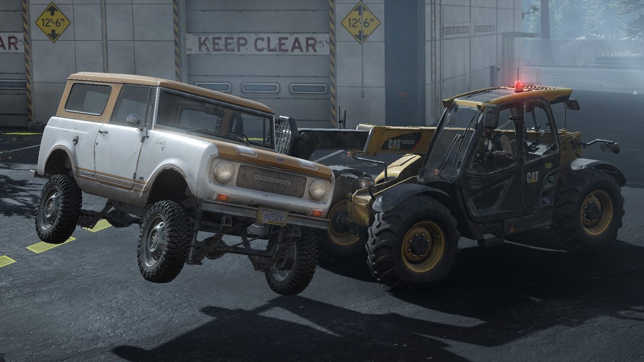 SnowRunner - New DLC Vehicle Caterpillar TH357 with Forklift - YouTube