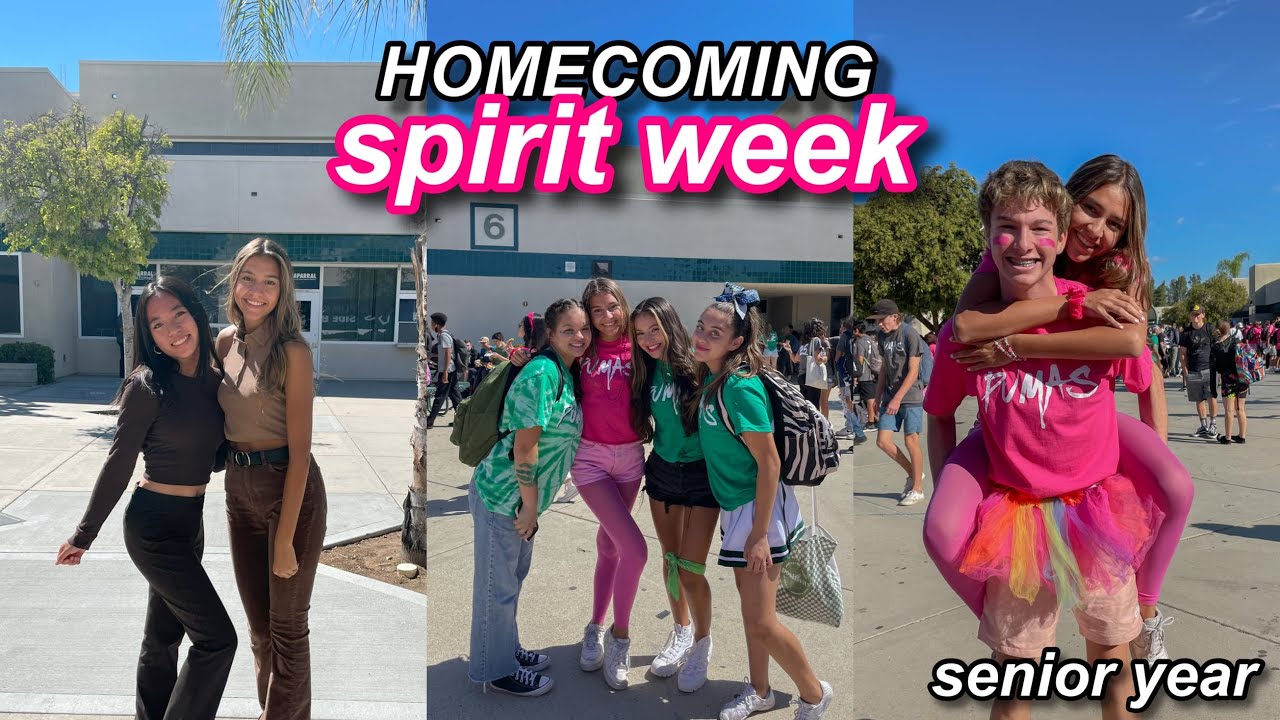 HOMECOMING SPIRIT WEEK | senior year, hoco rally & game, + more!! - YouTube