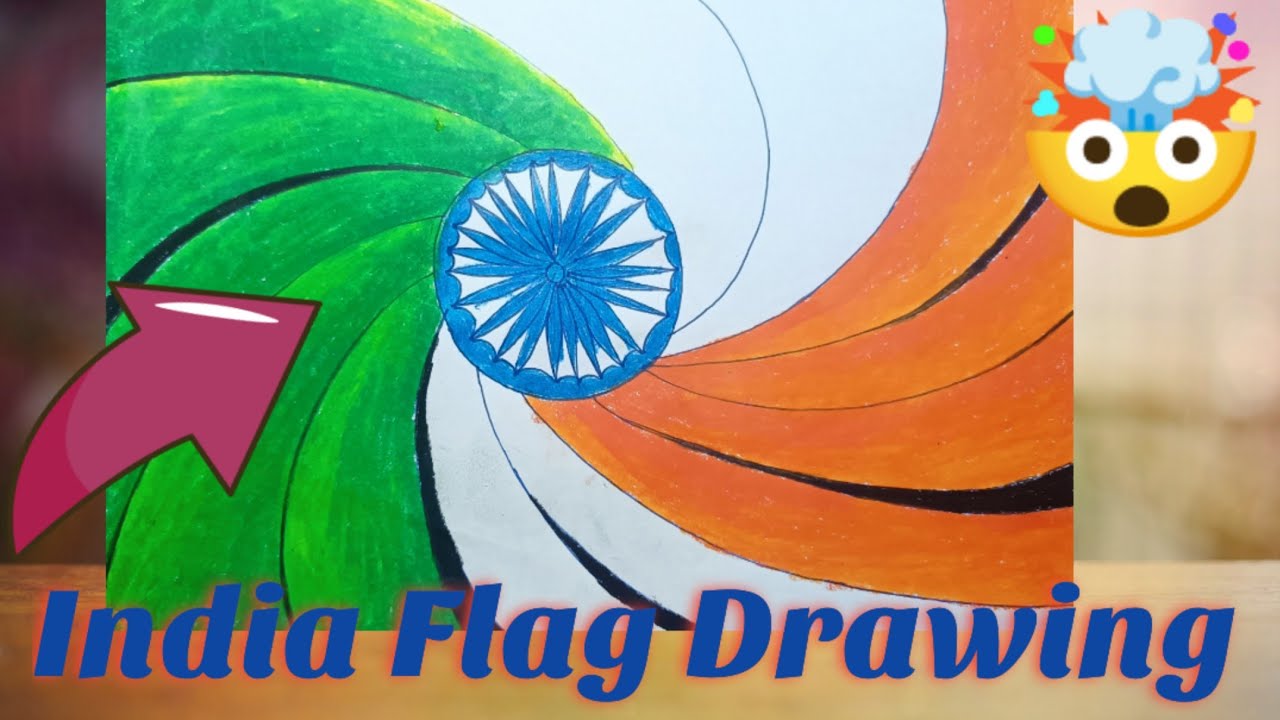 How To Draw India Flag // Indian Flag Drawing / - YouTube