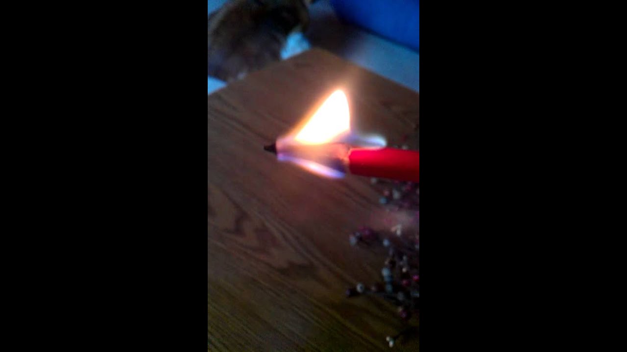 Lighting a pencil on fire - YouTube