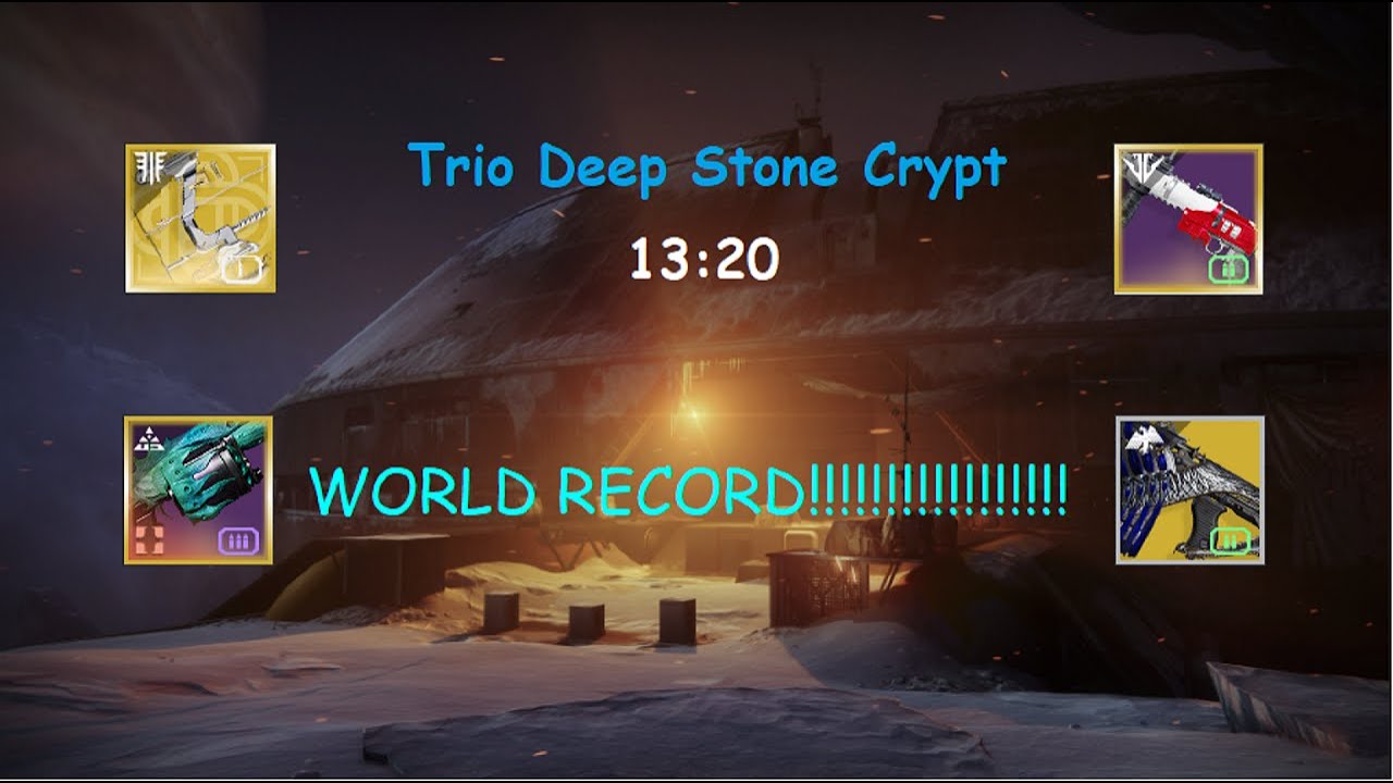Trio Deep Stone Crypt World Record (13:20) - YouTube