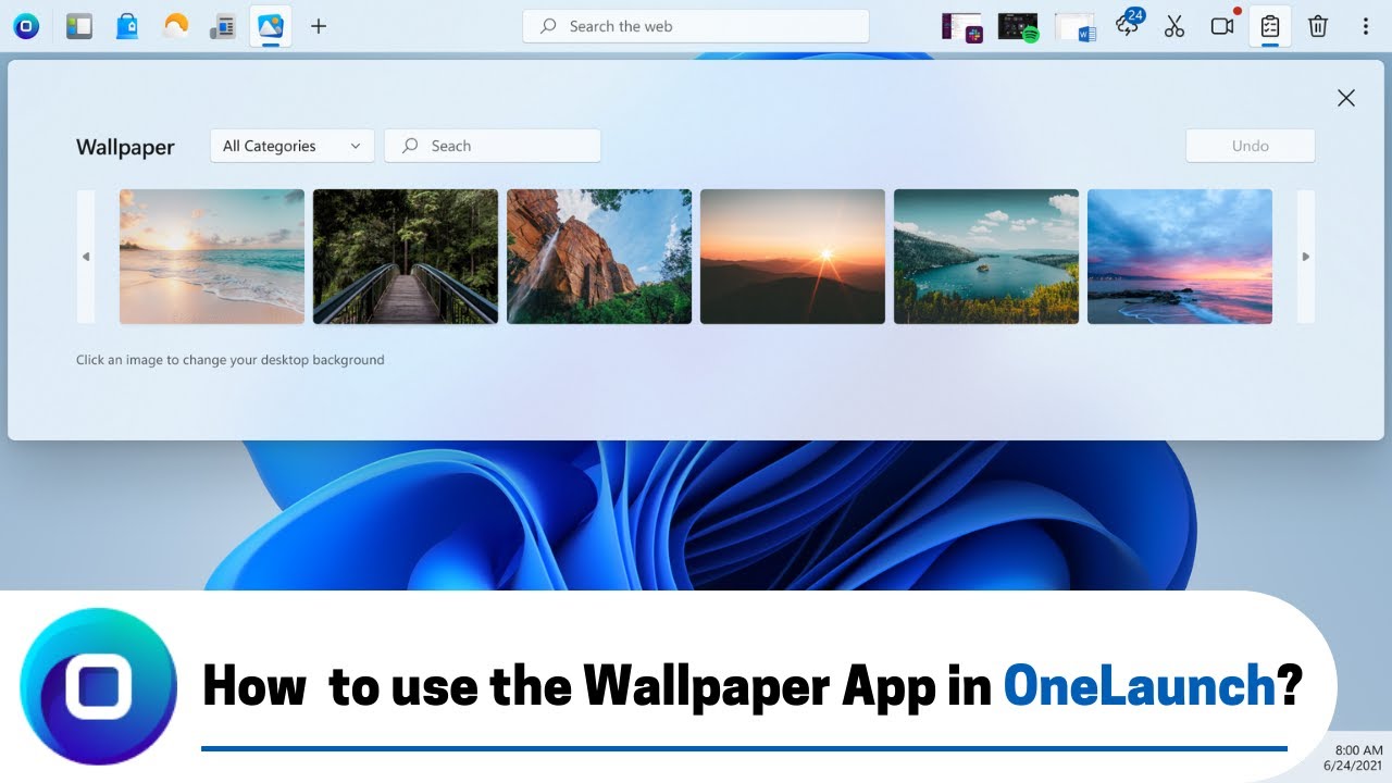 How to use the Wallpaper App in OneLaunch (2022 Edition) - YouTube
