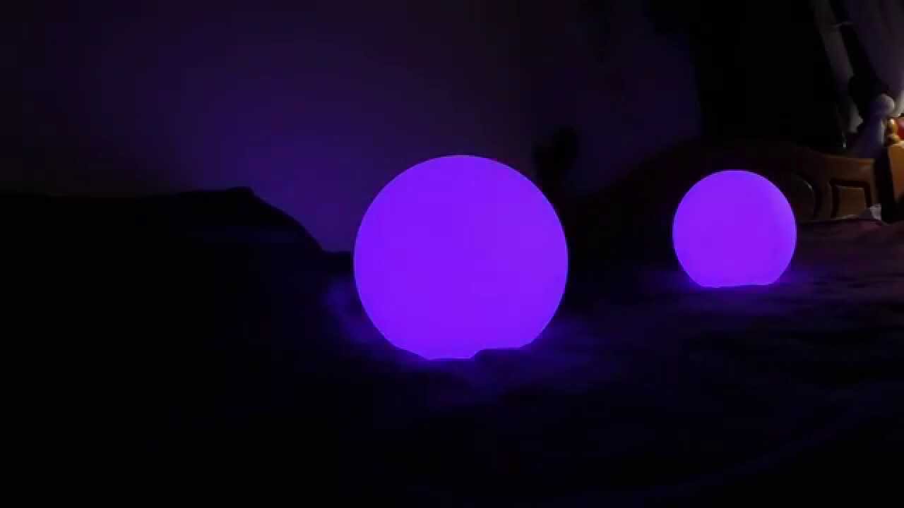 Review of LED light orbs bought from http://www.aliexpress.com - YouTube