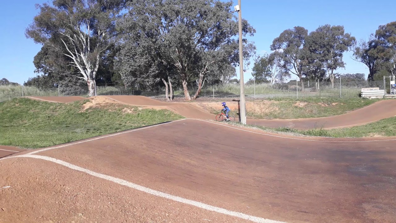 BMX Benny just jumping first jump on second straight at Canberra BMX ...