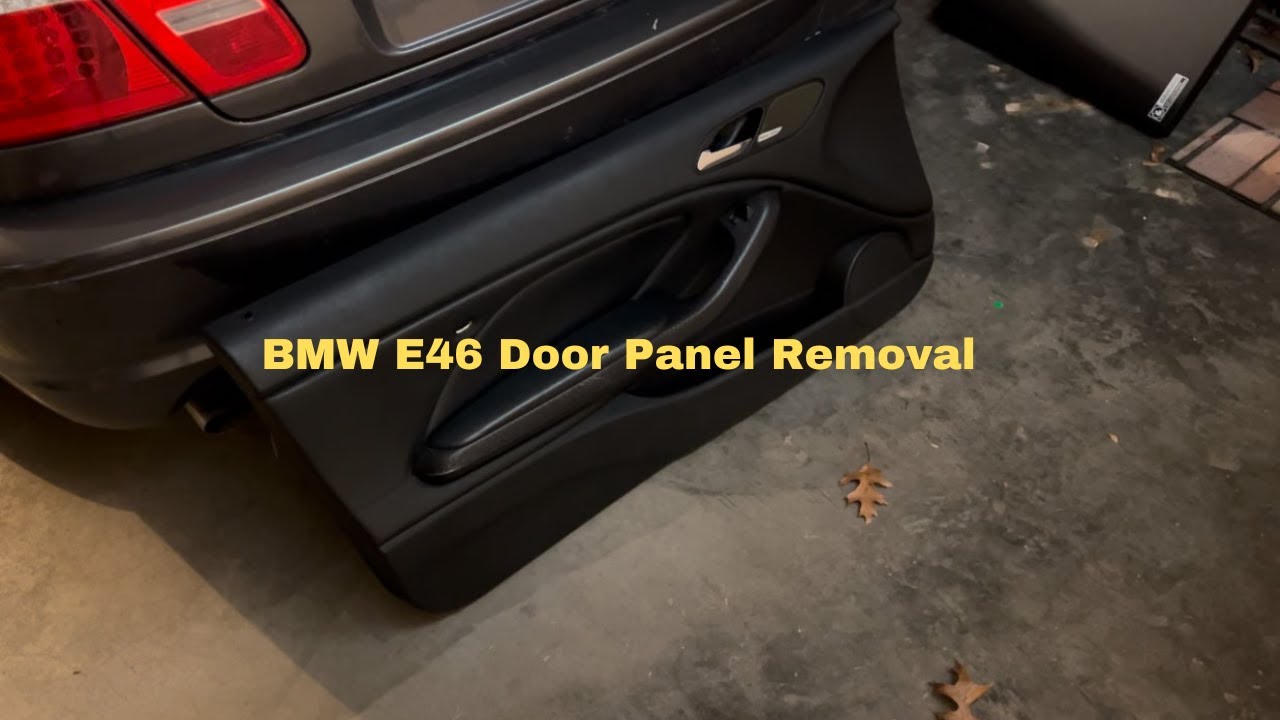 How To: Removing BMW E46 Door Panels - YouTube