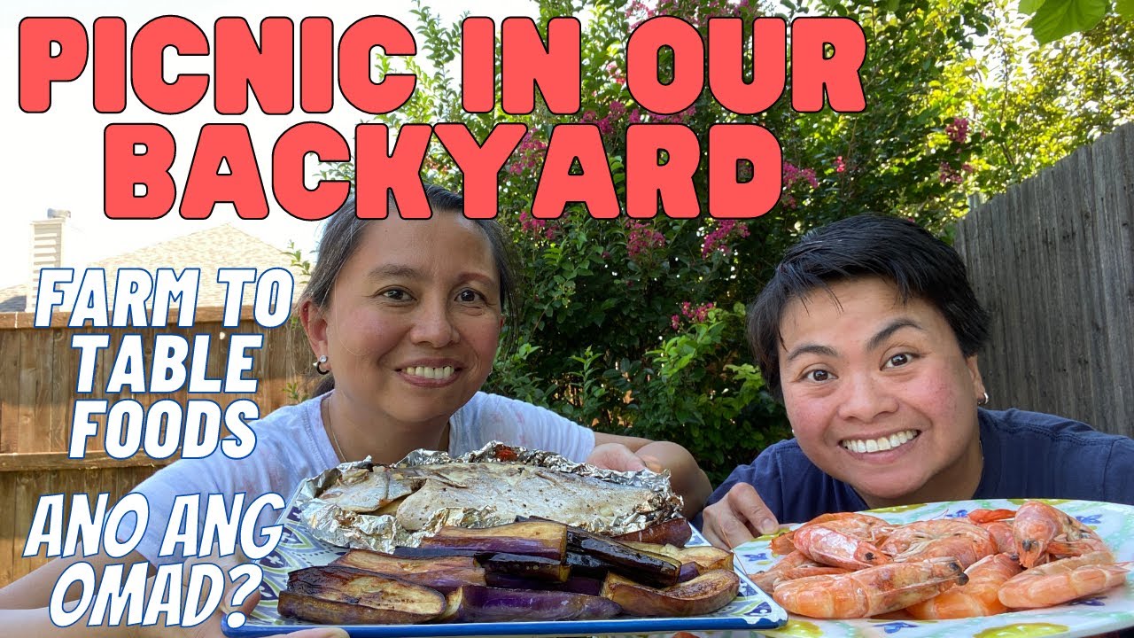 Picnic Lunch in our Backyard | Garden to Table Vegetables | OMAD Diet ...