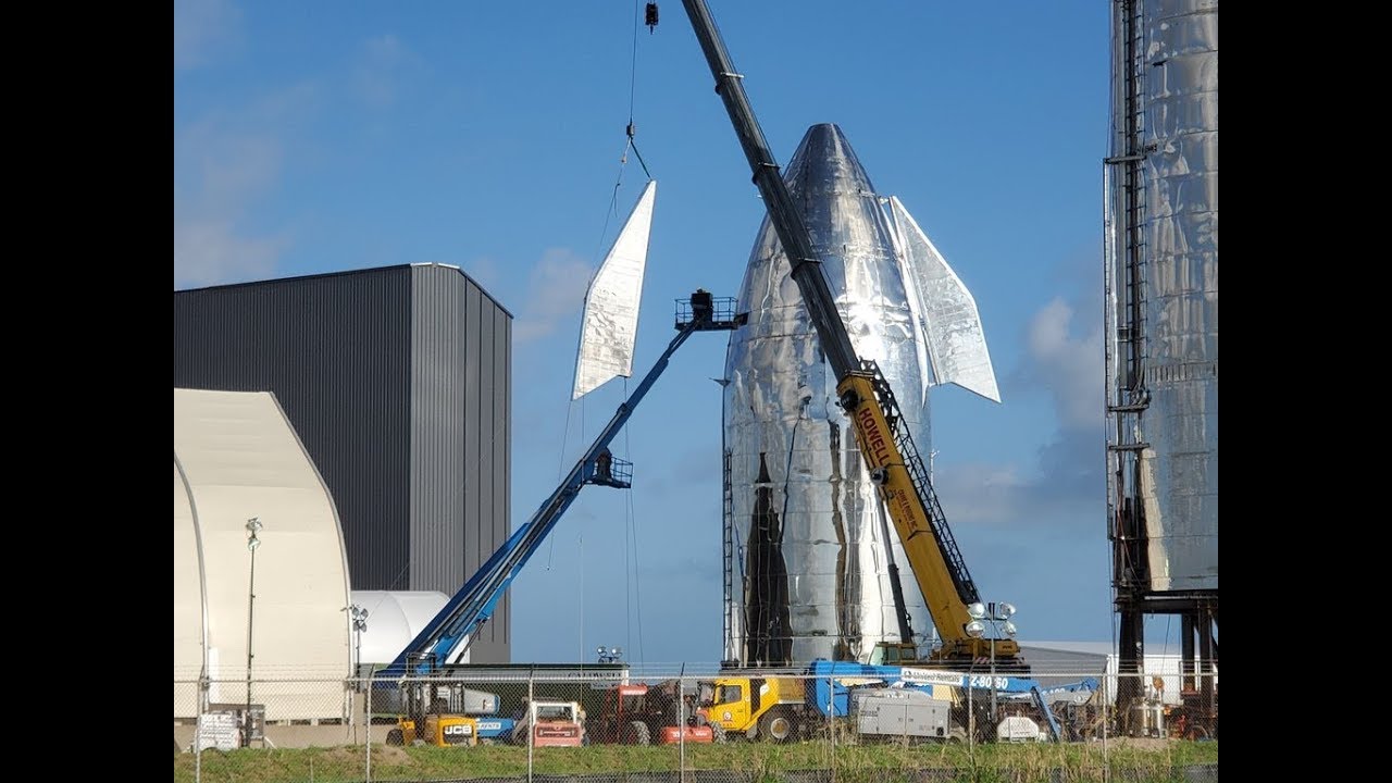 Removing the Starship Mk1 Canards - Oct 11, 2019 - YouTube