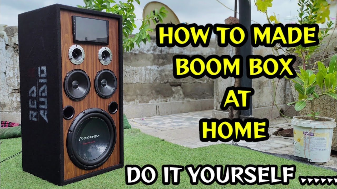 How to Made boombox 🔥 at Home DIY #diy #boombox #redraudio #audio # ...