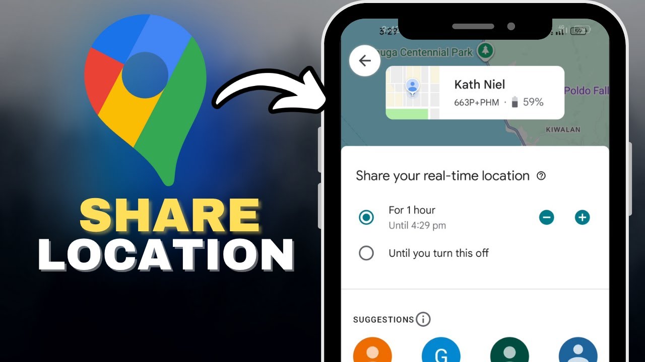 How To Permanently Share Location In Google Maps in SECONDS! - YouTube