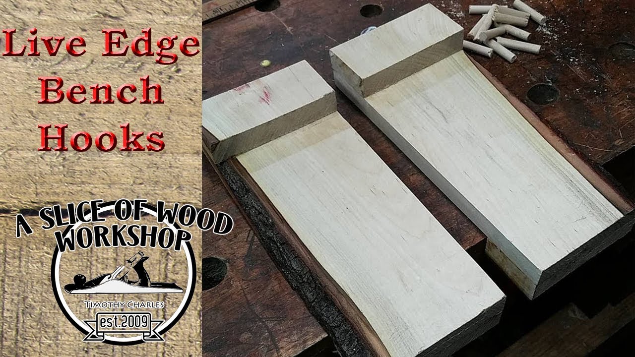 How to Make Live Edge Bench Hooks - YouTube