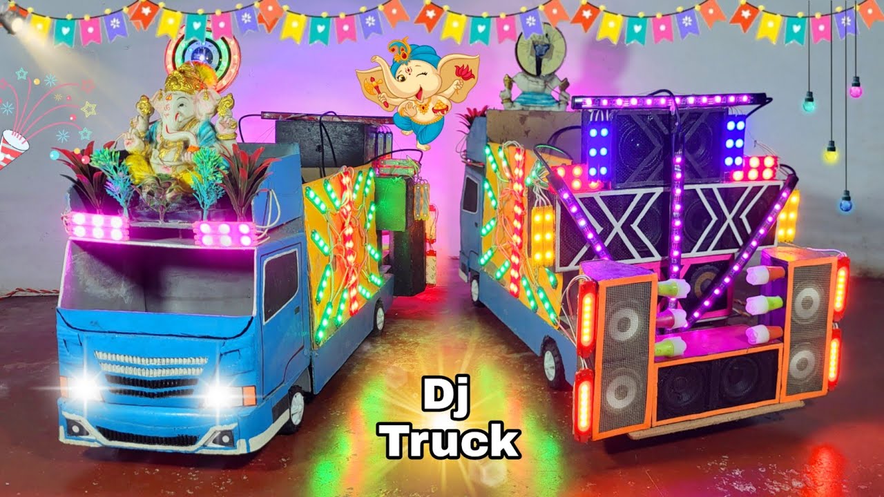 Mini Tractor Dj Setup | how to make mini dj setup with cardboard Making ...