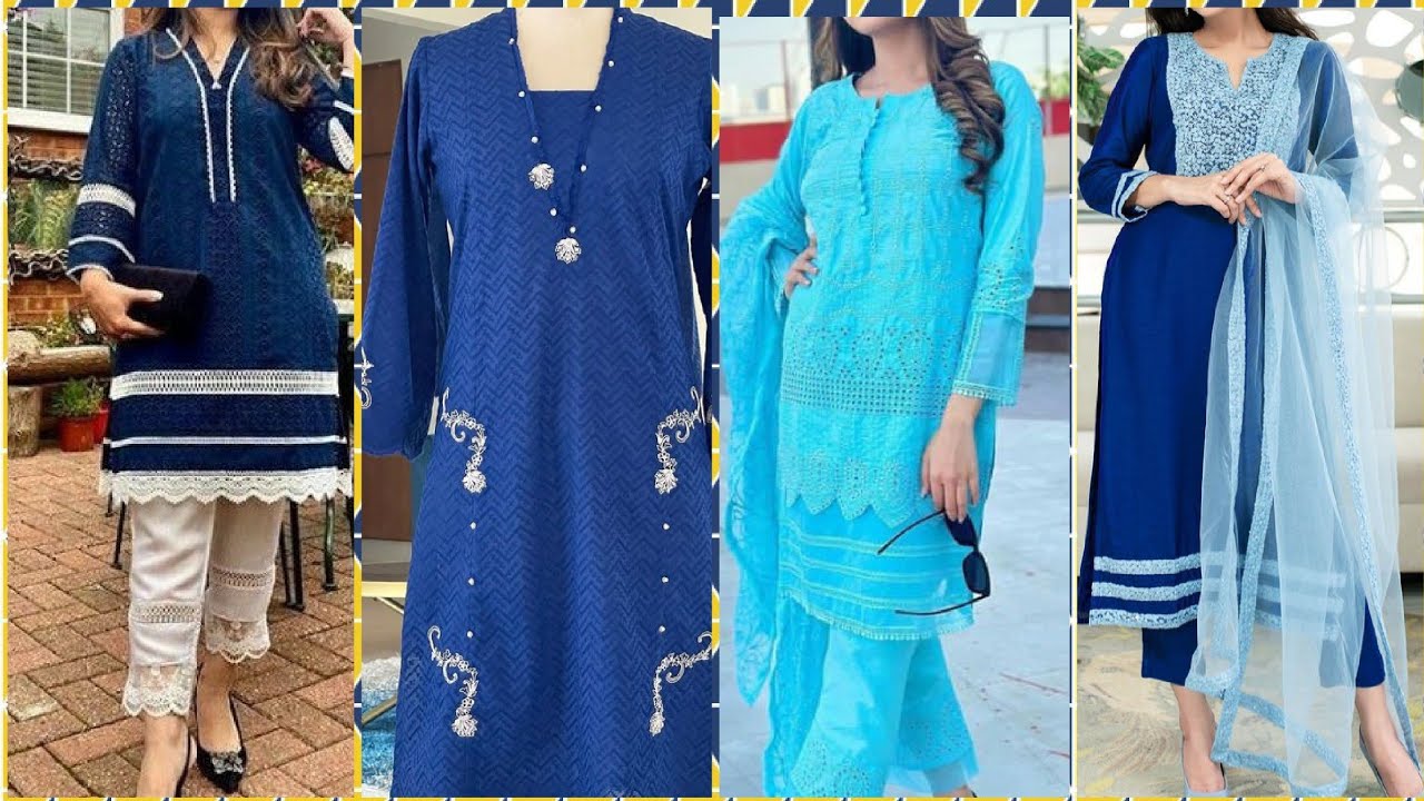 new blue dress design ideas for girls/simple royal blue suits design ...