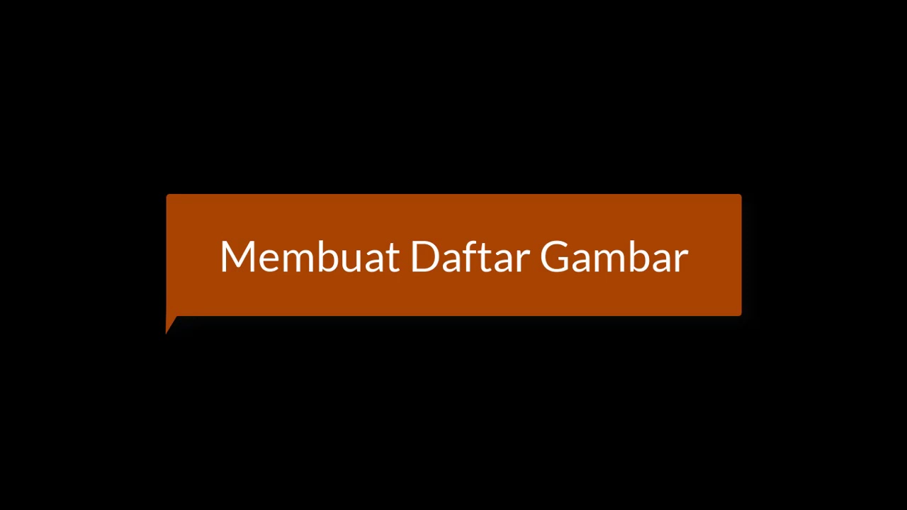 Bagian 2 Membuat Cover,Daftar Isi, Daftar Gambar, Daftar Tabel - YouTube