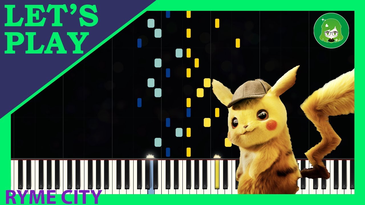 Ryme City from Pokémon: Detective Pikachu [Synthesia Piano Tutorial ...