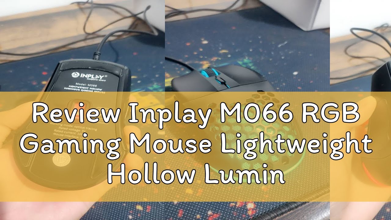 Review Inplay M066 RGB Gaming Mouse Lightweight Hollow Luminous Mouse ...