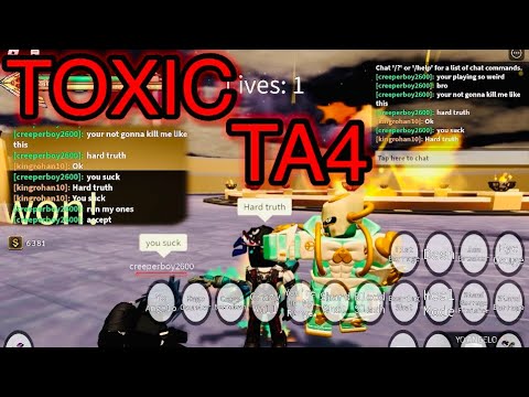 [YBA] DESTROYING TOXIC TA4 ON MOBILE!!! | SUPER TOXIC!?!? - YouTube