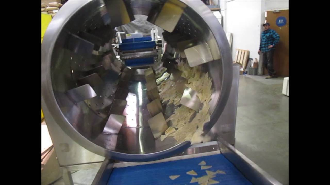 Automatic Tortilla Chip Cutter/Chopper (Double Lane) - YouTube