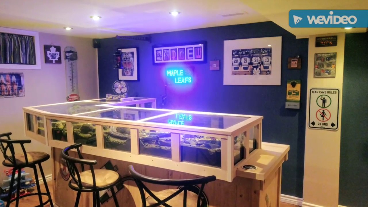 N scale layout in a bar - YouTube