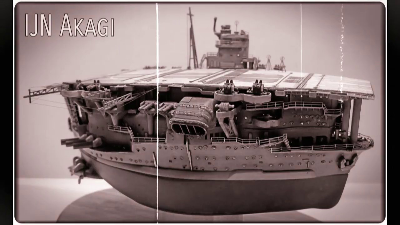 Fujimi Chibi-Maru IJN Akagi on lights Part II - YouTube