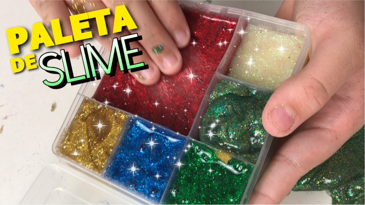 FAZENDO SLIMES CLEAR GLITTER PARA MINHA PRIMEIRA PALETA!!! (SLIME ...