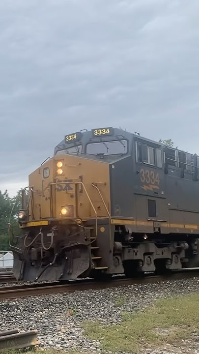 CSX Loaded coal train clears St. Denis #csx #railfanning #railroad #railway #shorts - YouTube
