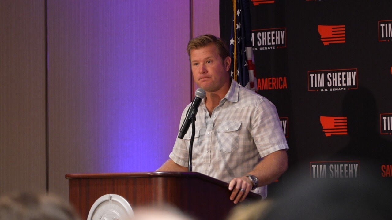 Conservative podcast host presses Tim Sheehy on bullet wound ...