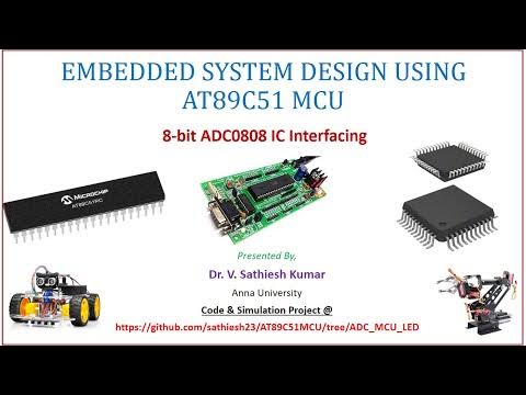 Sensor interfacing with AT89C51 (8051) MCU - ADC0808 IC - YouTube