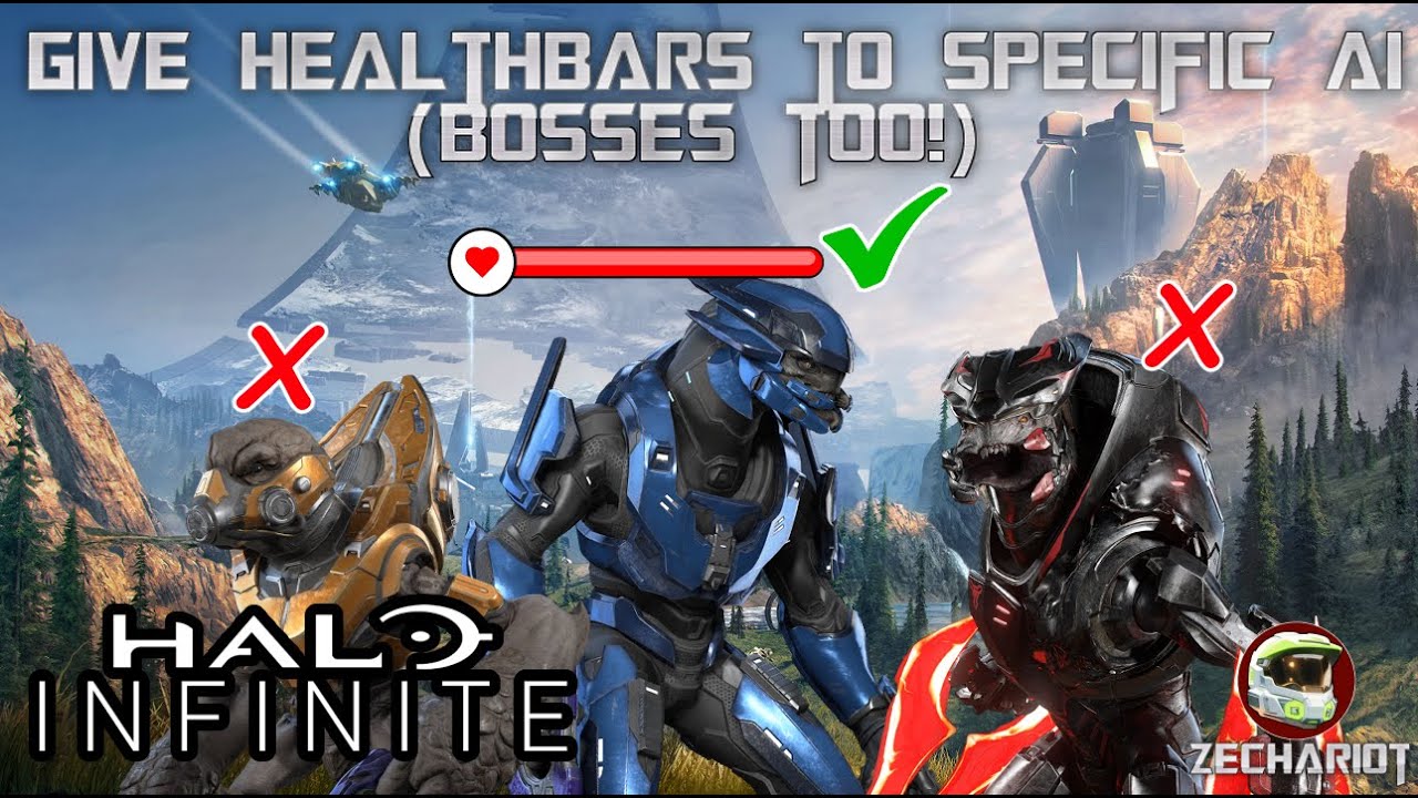 Add Healthbars To Specific AI (Bosses Too!) | Halo Infinite Forge Tutorial - YouTube