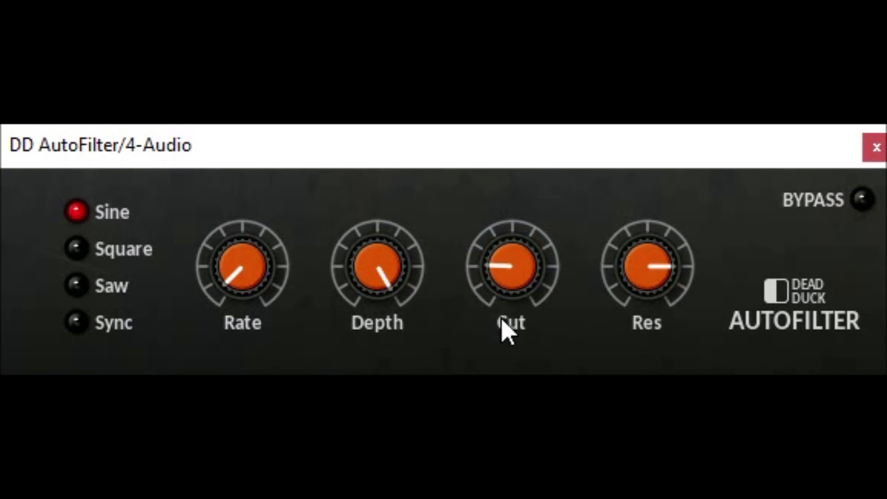 DD Auto Filter by Dead Duck Plugins free 64 bit vst plugins - YouTube