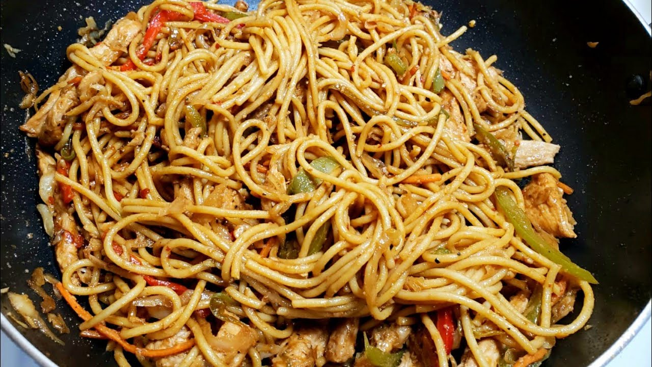 Chicken chowmein Recipe Restaurent Style - YouTube