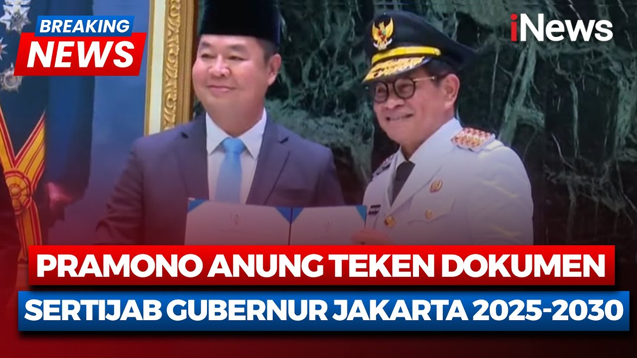 Detik-Detik Serah Terima Jabatan Gubernur Jakarta Pramono | Breaking ...
