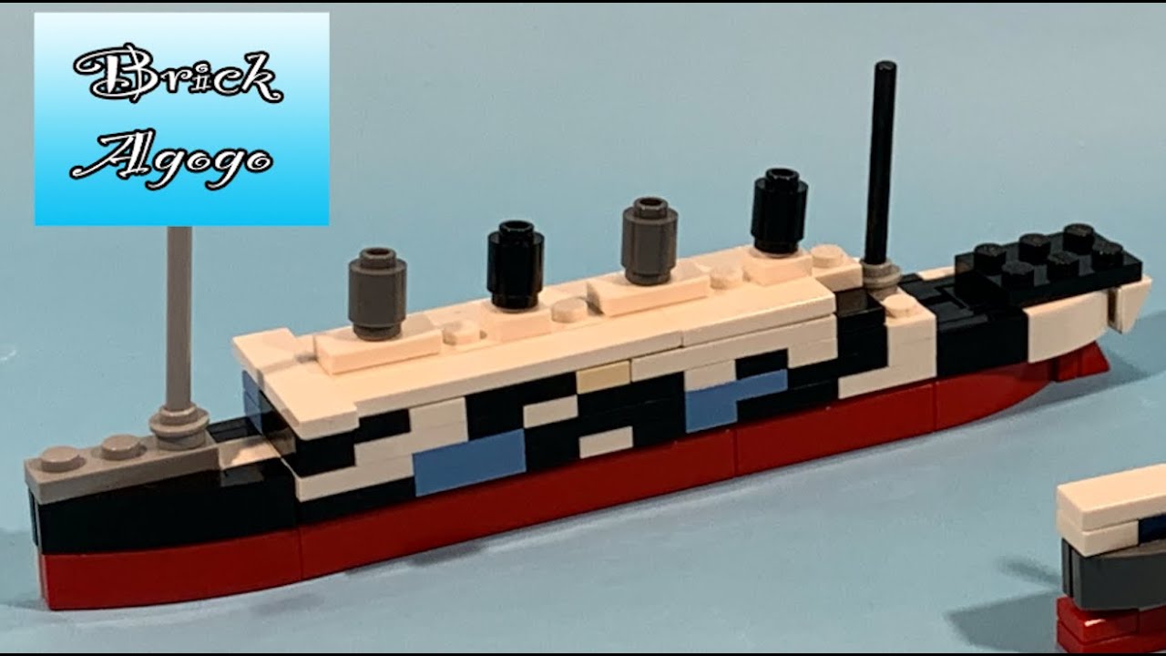 Lego RMS Olympic 2024 version Dazzle Razzle Camouflage - Lego Custom ...