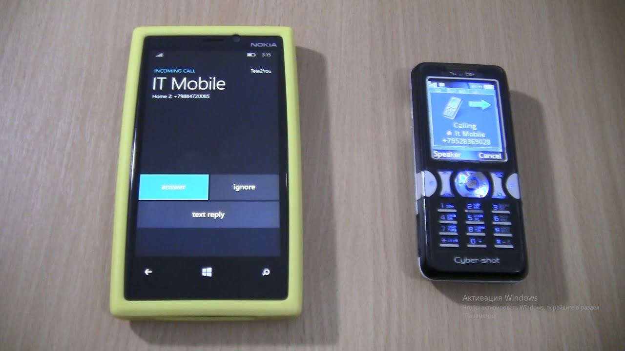 Incoming call&Outgoing call at the Same Time Nokia Lumia 920+Sony ...
