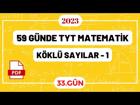 KÖKLÜ SAYILAR - 1 | 59 GÜNDE TYT MATEMATİK KAMPI | 2023 TYT MATEMATİK KONU ANLATIMI