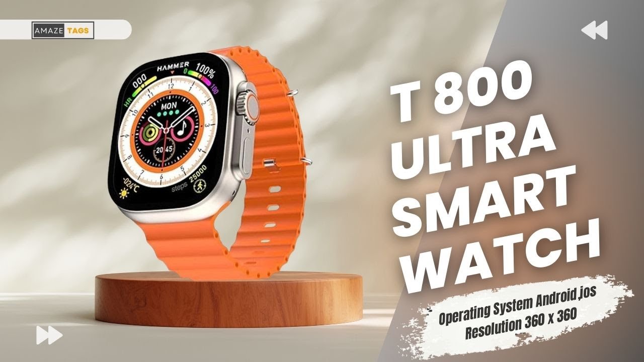 T 800 Ultra Smart Watch - YouTube