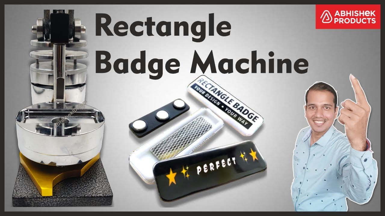 🏭 Start Your Badge Business! Rectangle Button Badge Machine Setup ...